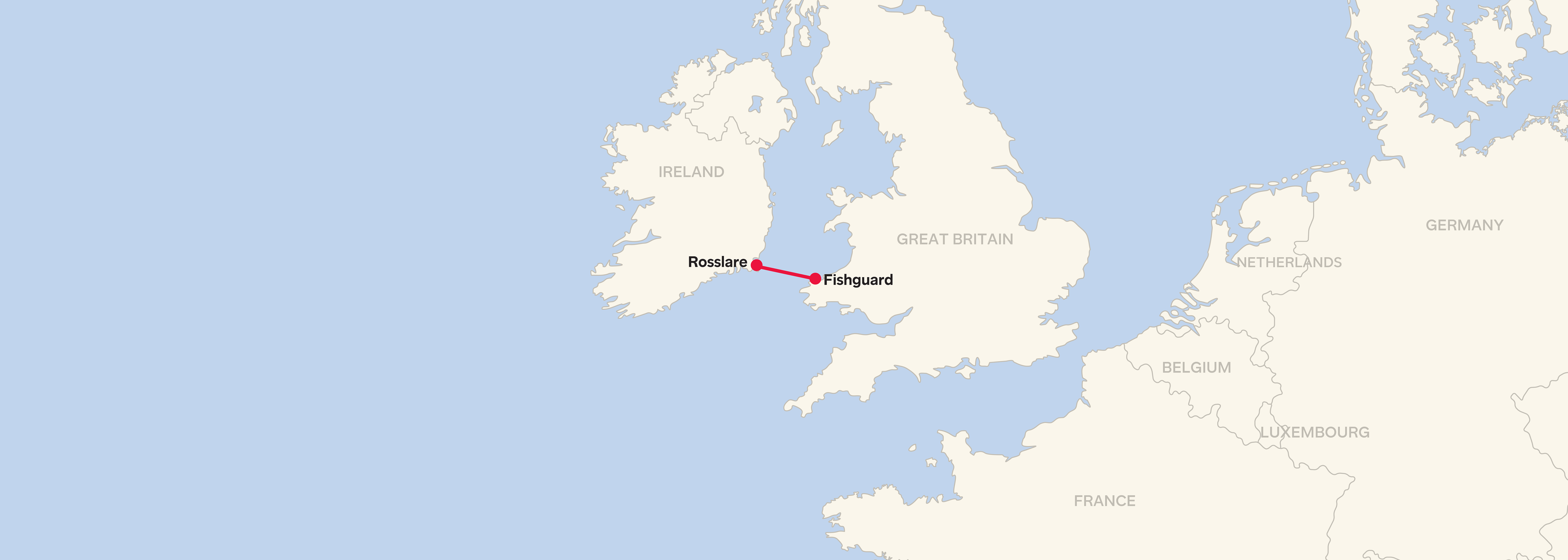 Wales To Ireland Tour Map